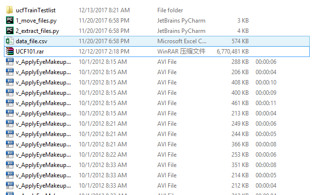 error while running 1_move_files.py · Issue #49 · harvitronix/five-video-classification-methods ...