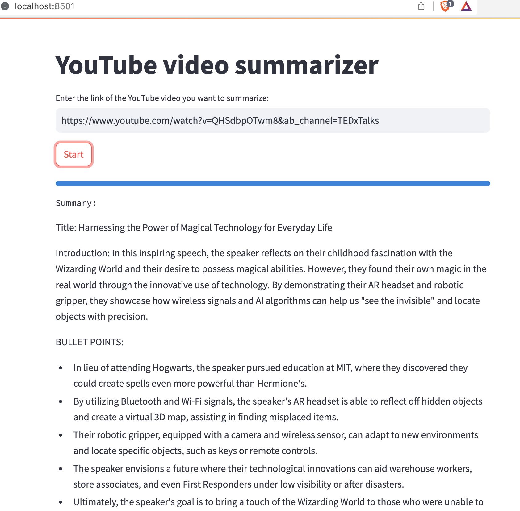 GitHub - kamranferoz/youtubeSummary: YouTube Video Summarizer