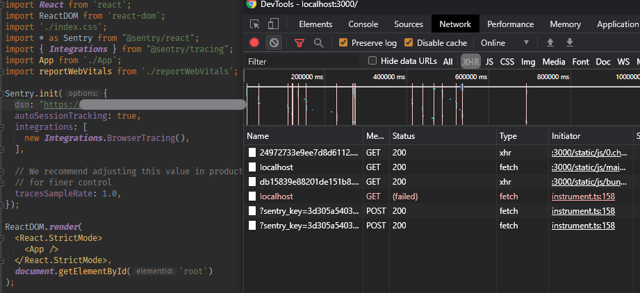 Sentry causes fetch to fail (instruments.ts) · Issue #3185 · getsentry/sentry-javascript · GitHub