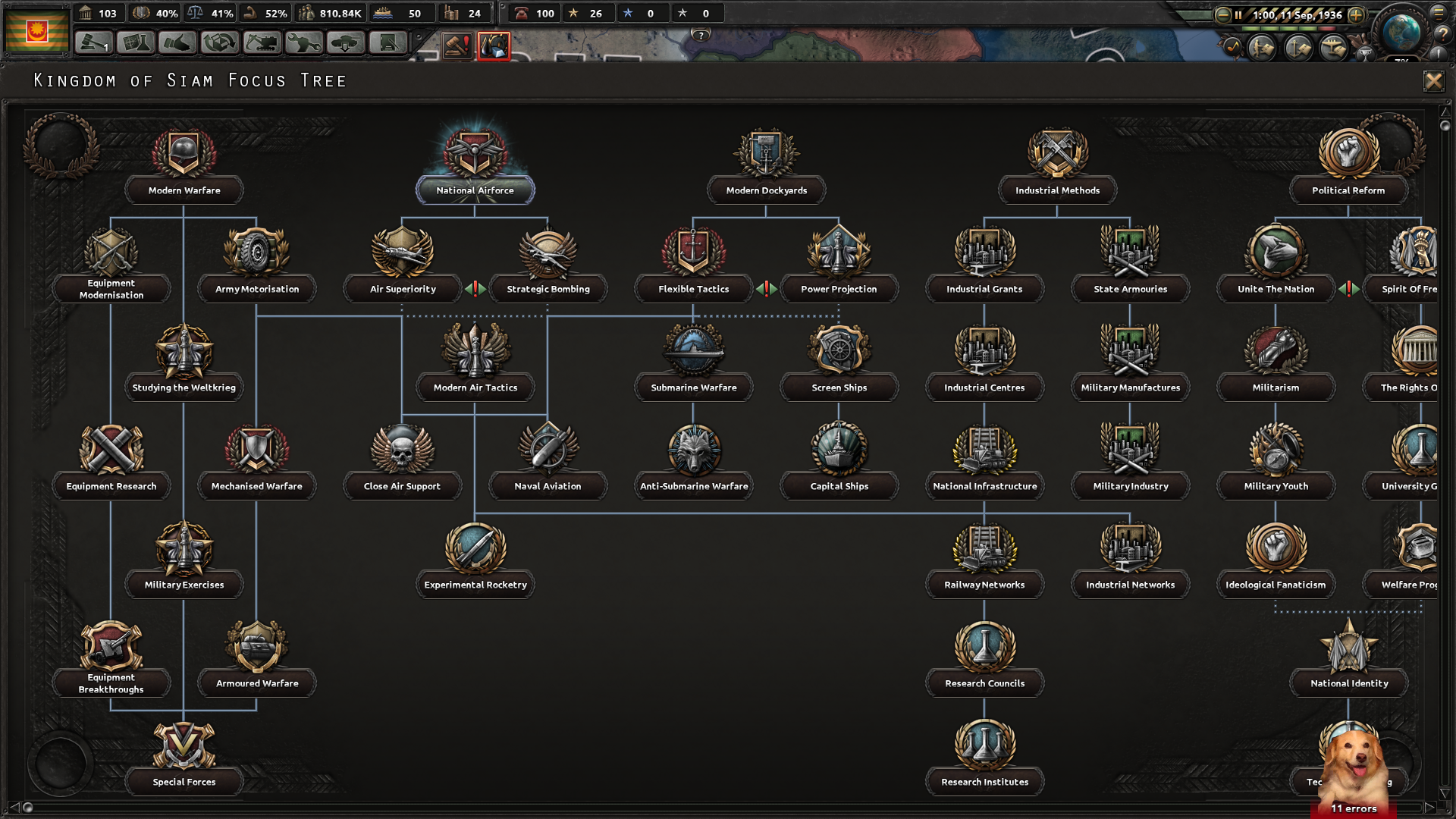 Siamese civil war faction (D01) has the generic tree · Issue #1879 · Kaiserreich/Kaiserreich-4 ...