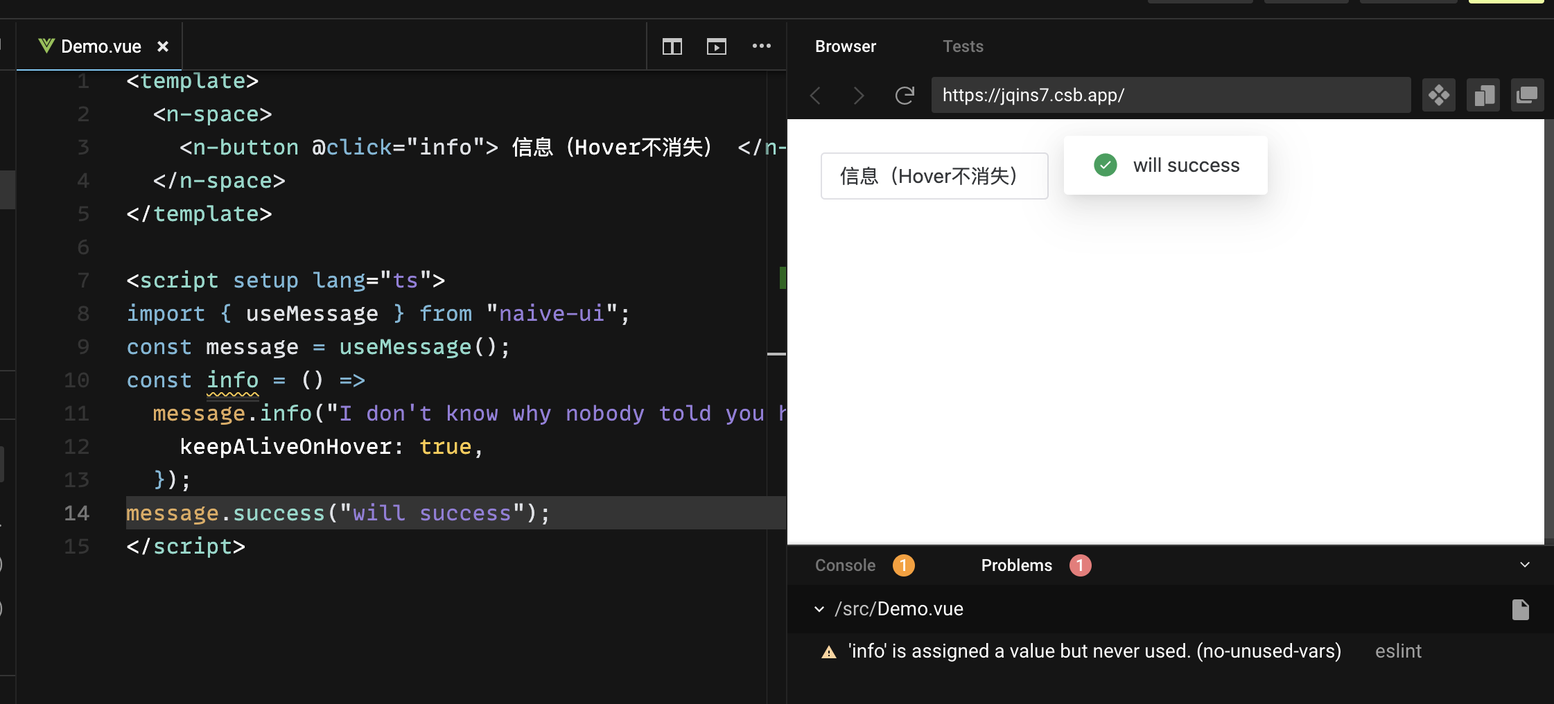 好多组件都不能在 使用 · Issue #4586 · tusen-ai/naive-ui · GitHub
