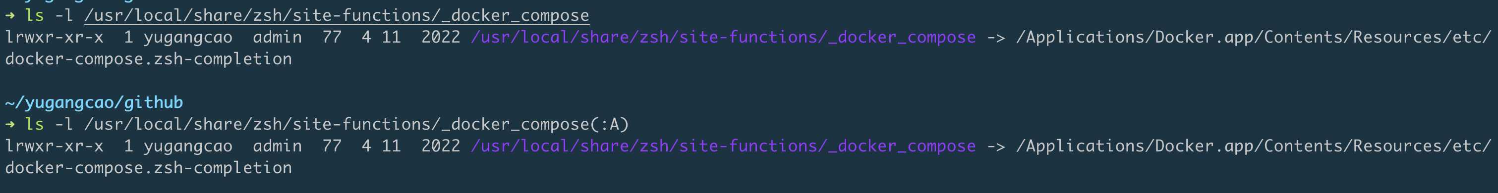 compinit:527: no such file or directory: /usr/local/share/zsh/site-functions/_docker_compose ...