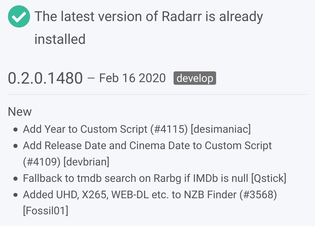 Parameter 'remoteMovie.Movie' can not be null · Issue #4450 · Radarr/Radarr · GitHub