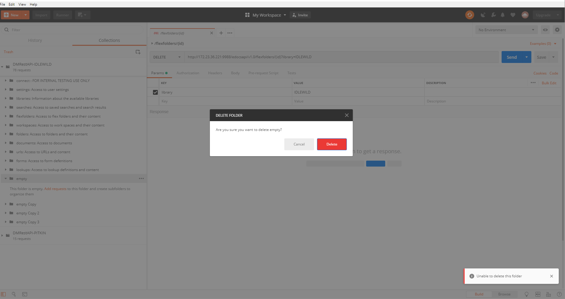 Unable to delete folder created from duplicate · Issue #5636 · postmanlabs/postman-app-support ...