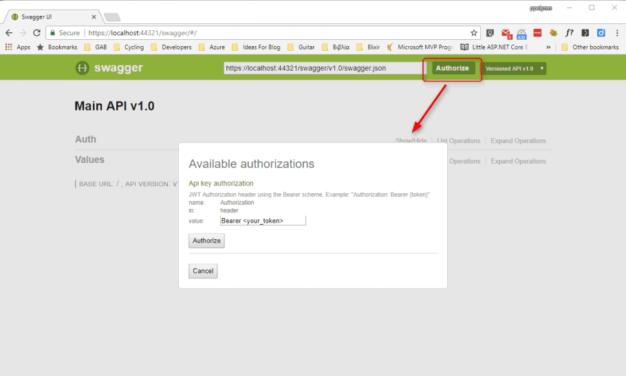 How to add JWT Bearer Authorization to Swagger and ASP.NET Core · Issue #2929 · RicoSuter/NSwag ...