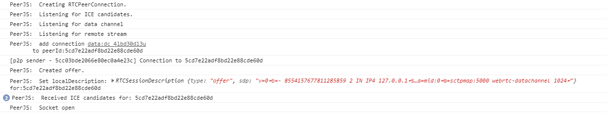 Connection is not at all working properly within two peer · Issue #526 · peers/peerjs · GitHub