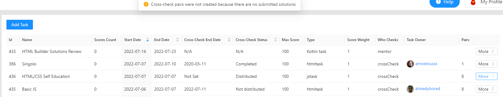 Allow change of Cross-Check status without solution by AlreadyBored ...