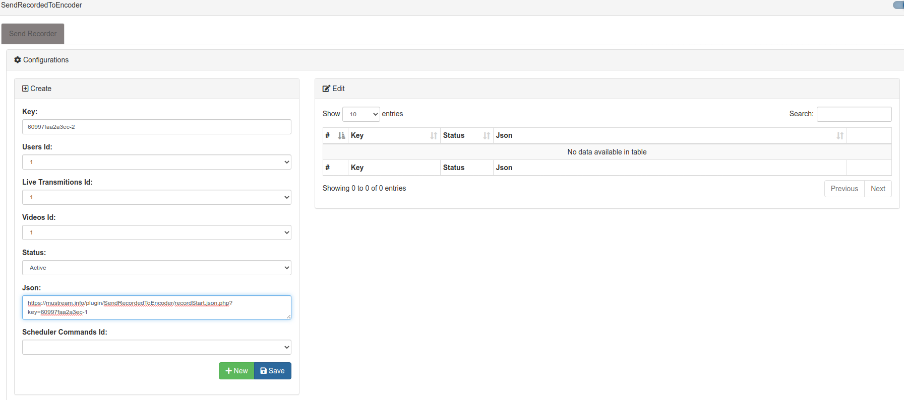 [SOLVED] I need help setting up SendRecordedToEncoder · Issue #5399 ...
