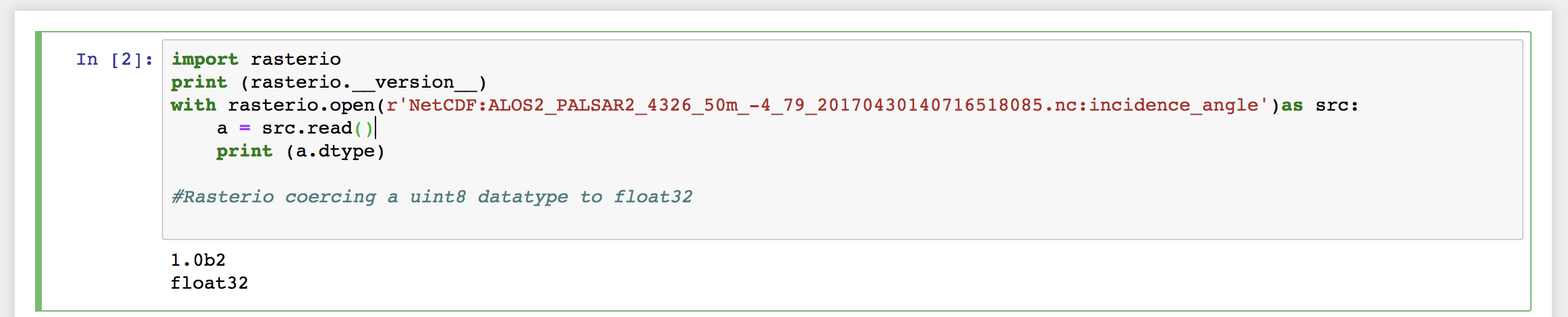 Rasterio Coerces Netcdf Uint8 Data To Float32 · Issue 1380 · Rasteriorasterio · Github