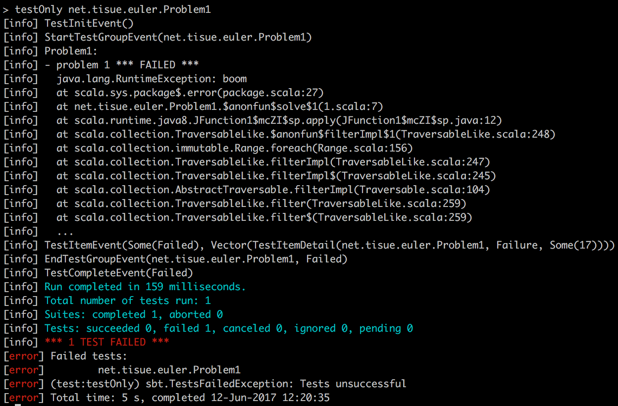 Debugging Output When Running Tests In Sbt 100 M5 · Issue 3116 · Sbtsbt · Github 9788