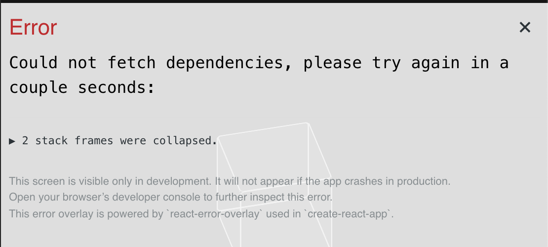 Could not fetch dependencies, blocked by CORS policy · Issue #3748 · codesandbox/codesandbox ...