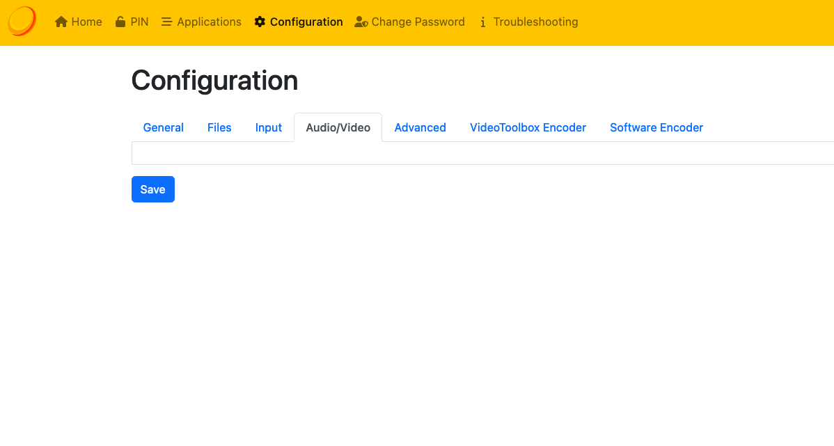 Audio/Video configuration page blank on Mac · Issue #911 · LizardByte/Sunshine · GitHub