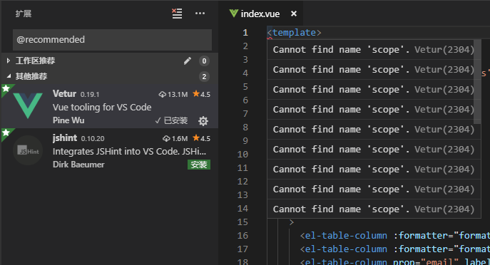 Cannot find name 'scope' · Issue #1252 · vuejs/vetur · GitHub Cannot find name 'scope' · Issue #1252 · vuejs/vetur · GitHub