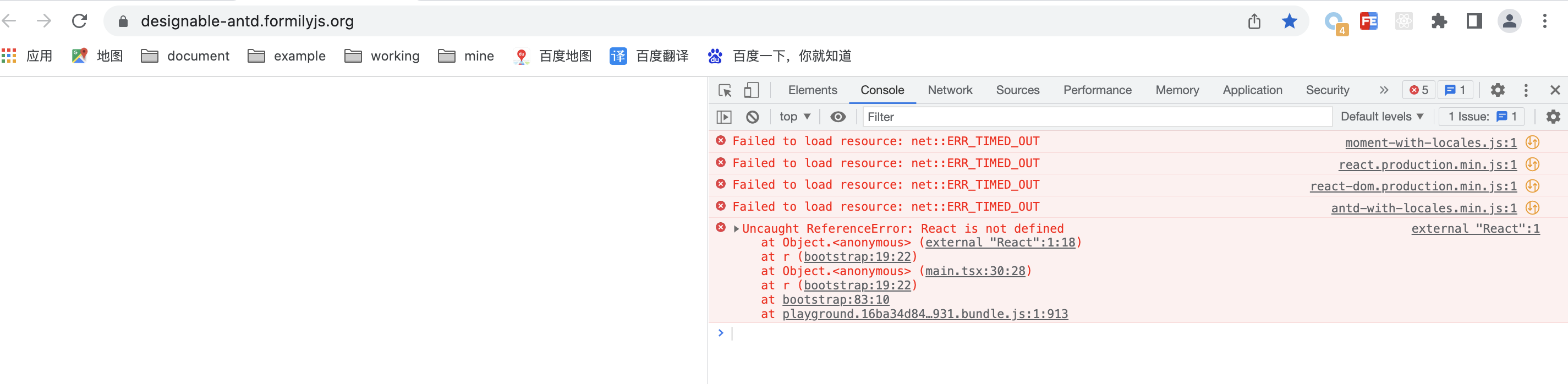 Formily设计器官方网址经常报错打不开 · alibaba formily · Discussion #3131 · GitHub