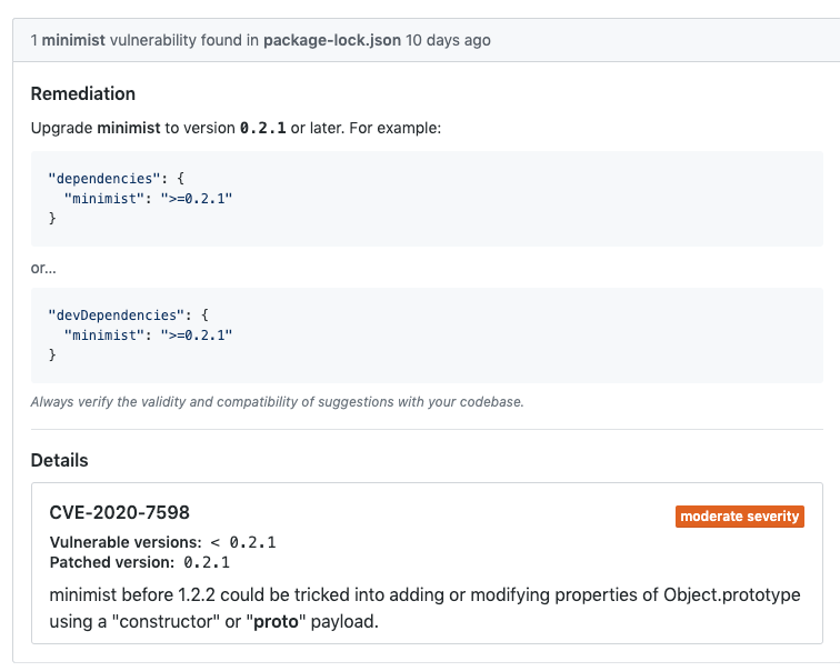 Upgrade The Version Of Minimist · Issue 4 · Naveropenwhisk Vscode Extension · Github
