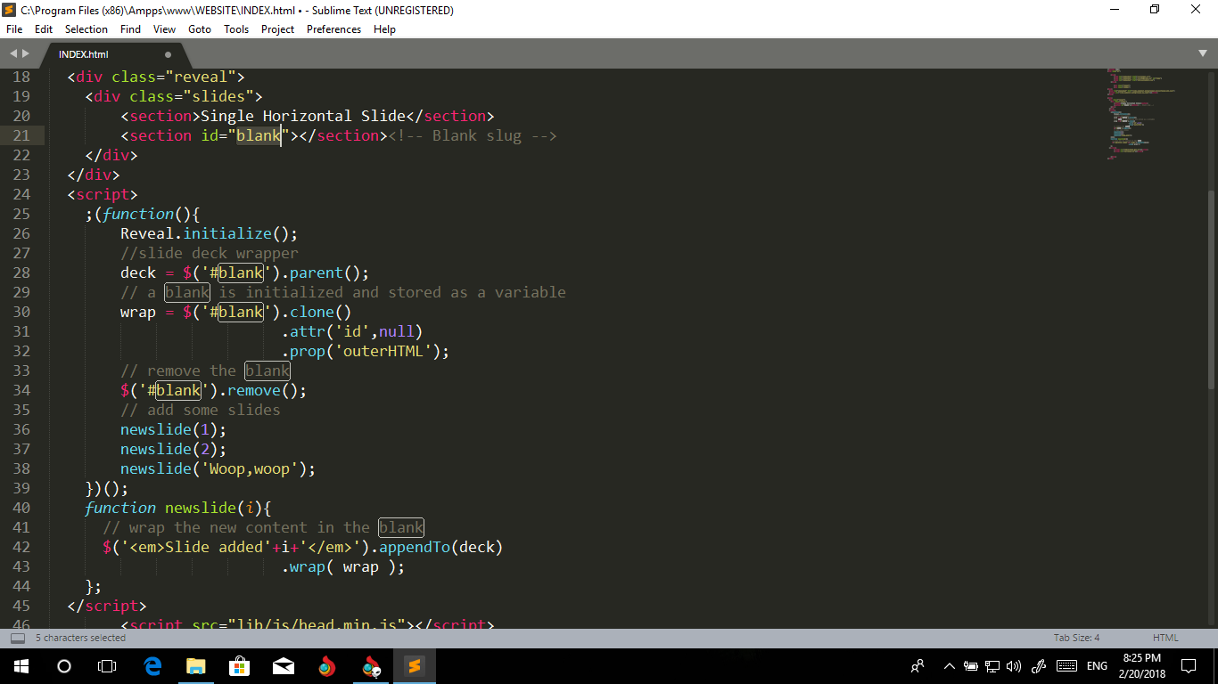 DYNAMIC contents inside section REQUEST · Issue #2106 · hakimel/reveal.js · GitHub