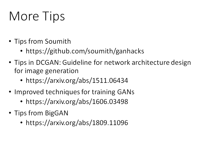 8.3-Tips for GAN, WGAN · Issue #53 · Pin-Jiun/Machine-Learing-NTU · GitHub