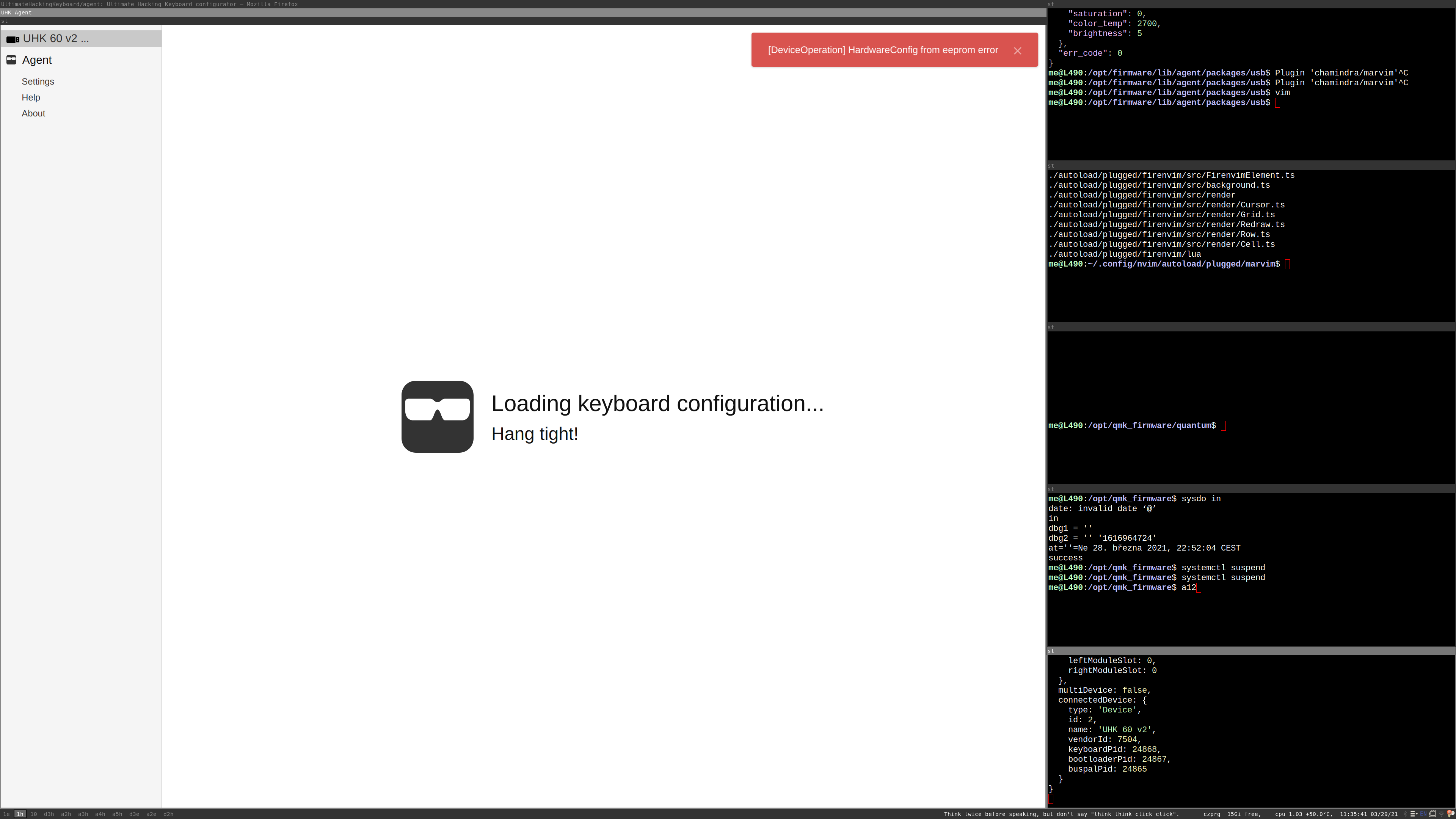 Weird config loading behaviour. · Issue #1474 · UltimateHackingKeyboard/agent · GitHub
