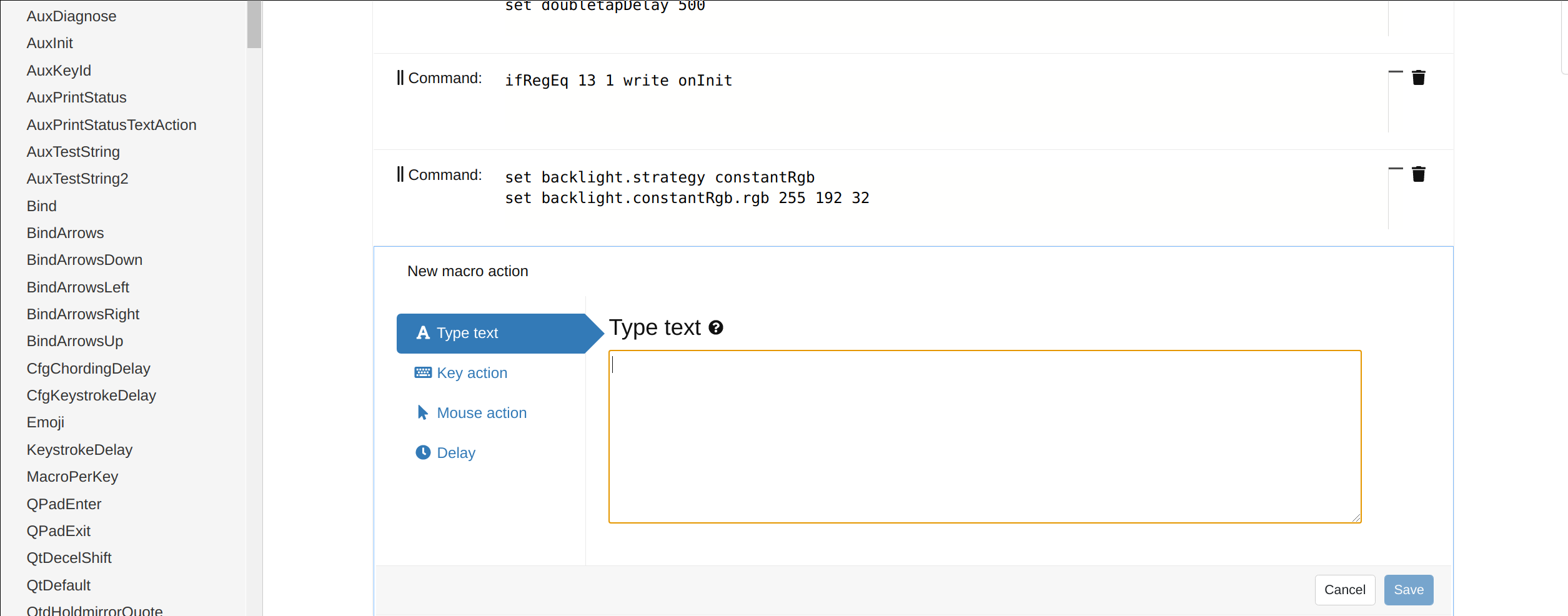 New Macro Command Action Button Gone On Origin Master · Issue 1699 · Ultimatehackingkeyboard