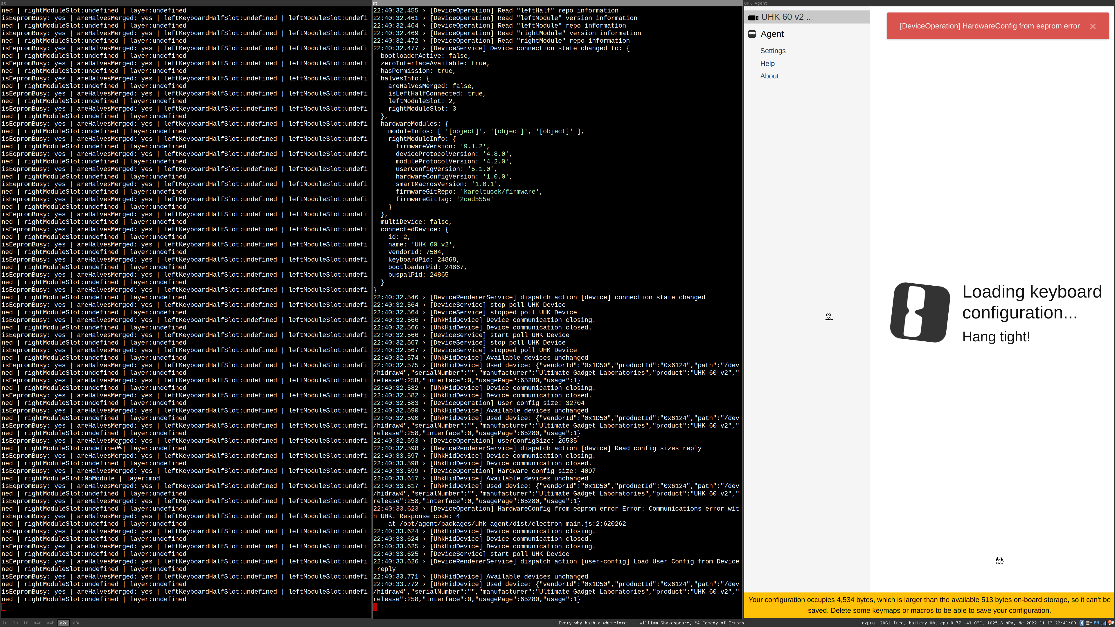 Macro menu - indexing bug? · Issue #1872 · UltimateHackingKeyboard/agent · GitHub