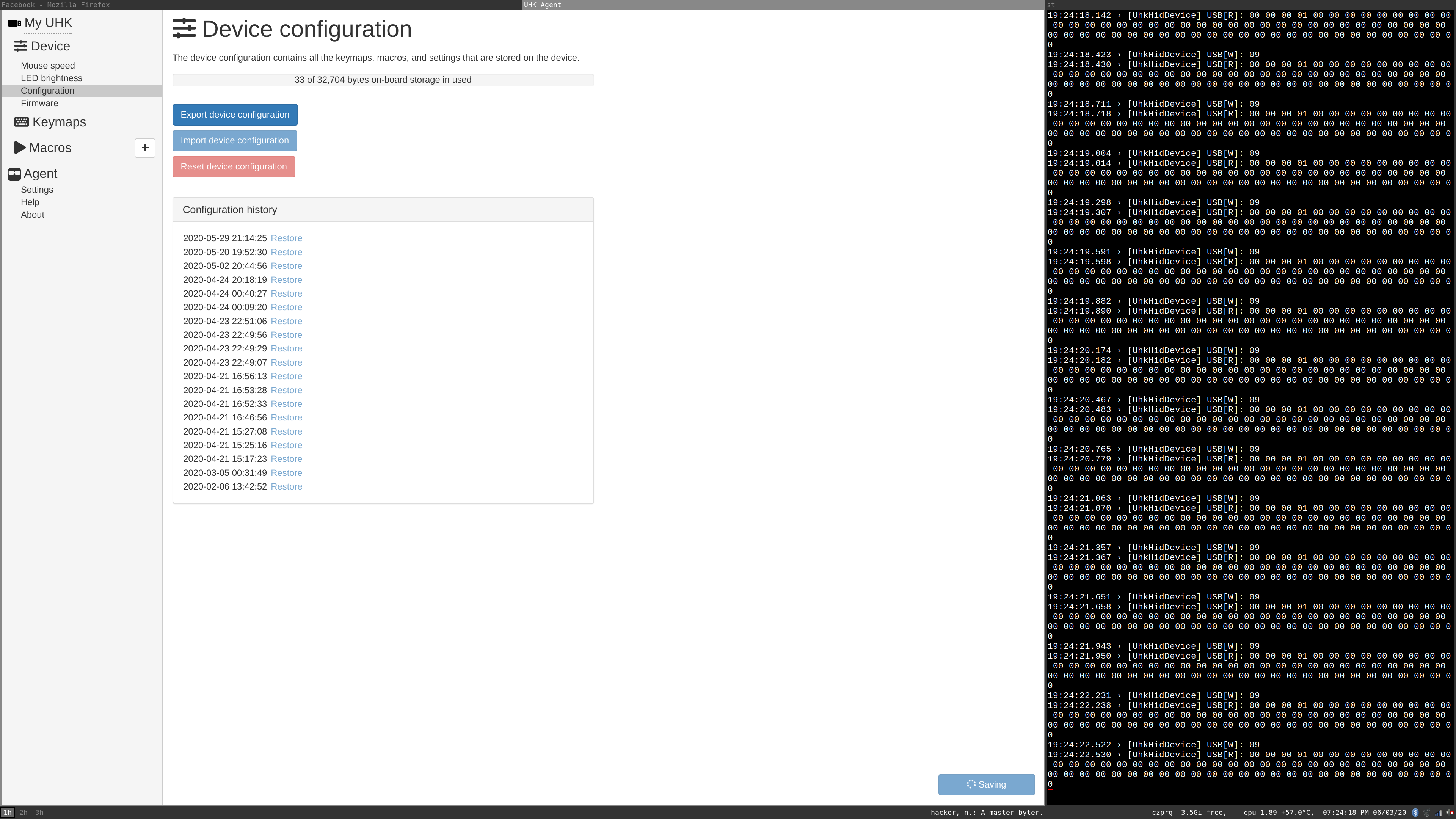 Weird behaviour - 1.4.5 · Issue #1267 · UltimateHackingKeyboard/agent · GitHub