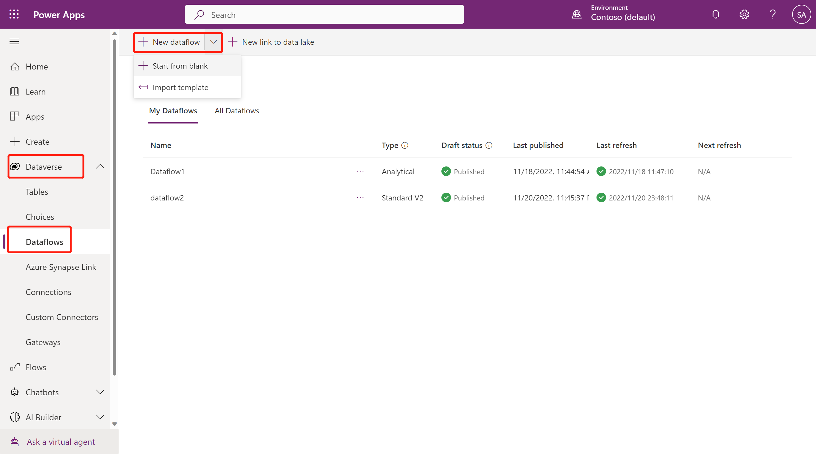 PP-dataflow/实验一：在 Powerapps中创建dataflow.md at main · ZuoXuangn/PP-dataflow · GitHub