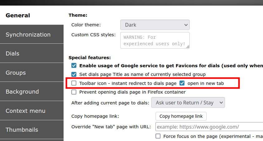 Option to add dial directly by clicking a toolbar icon · Issue #170 · fastaddons/GroupSpeedDial ...