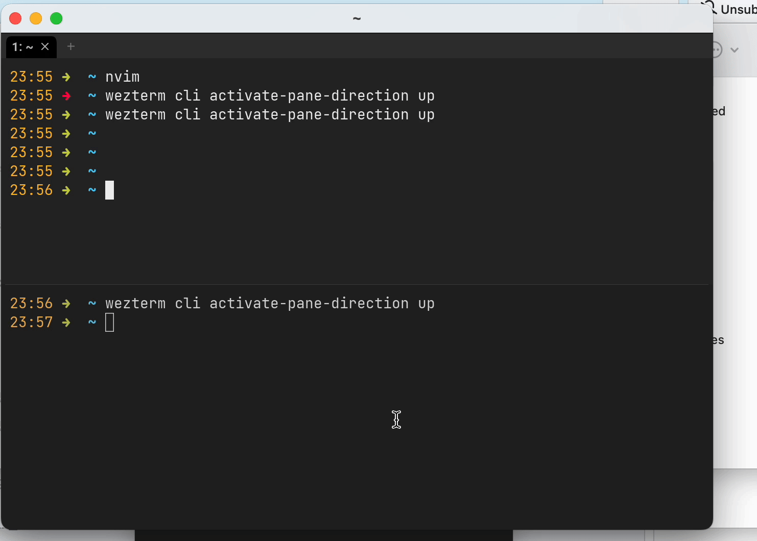 cli activate-pane-direction not take effect when using unix_domain ...