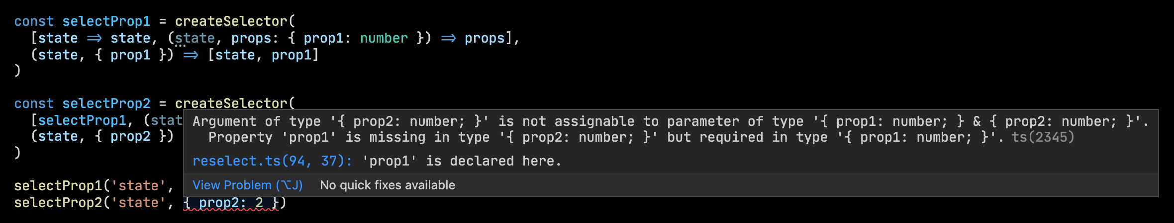 Type checking broken in 4.1 · Issue #541 · reduxjs/reselect · GitHub