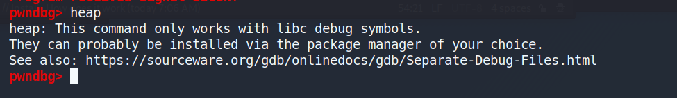 Heap This Command Only Works With Libc Debug Symbols · Issue 702 · Pwndbgpwndbg · Github