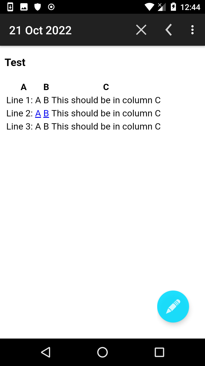 "date" link breaks table · Issue #200 · billthefarmer/diary · GitHub