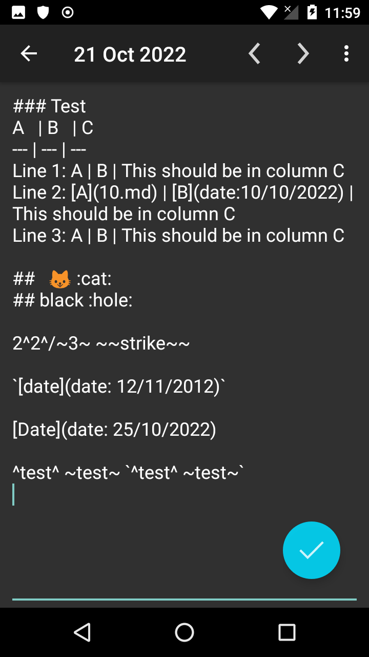 No strikethrough · Issue #205 · billthefarmer/diary · GitHub