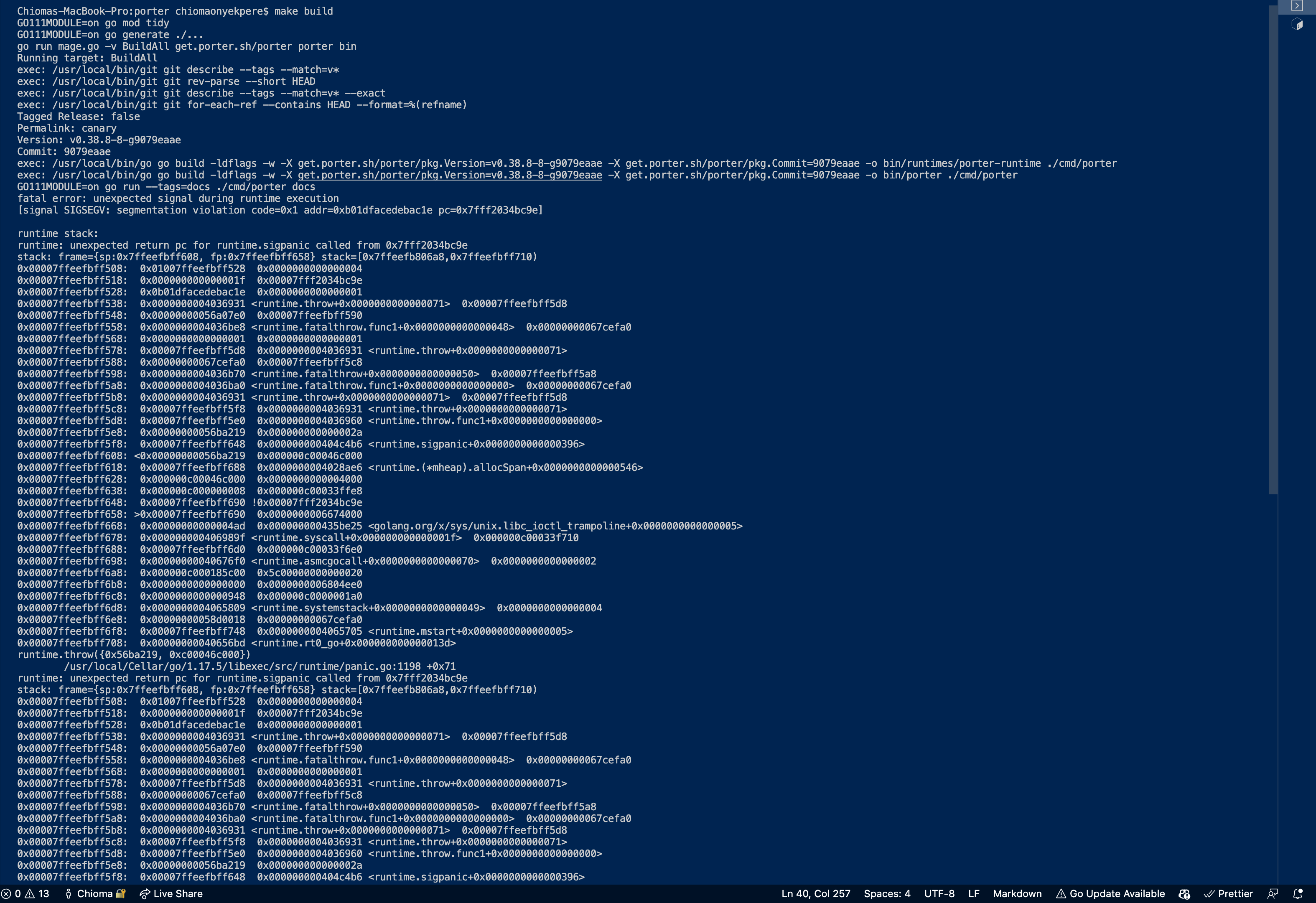 Parameter with space isn't treated properly · Issue #1862 · getporter/porter · GitHub