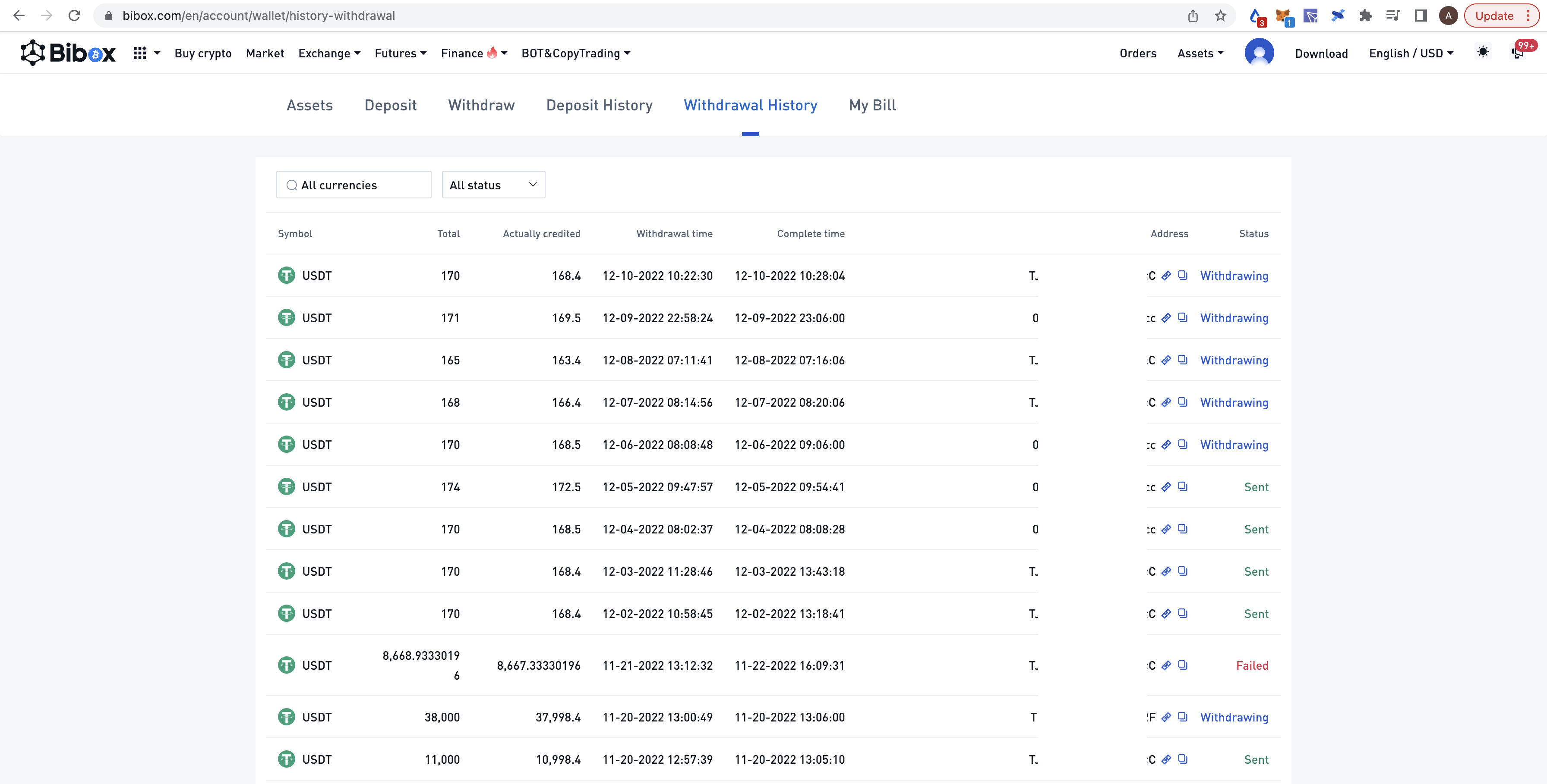 bibox stopped withdrawals · Issue #16041 · ccxt/ccxt · GitHub