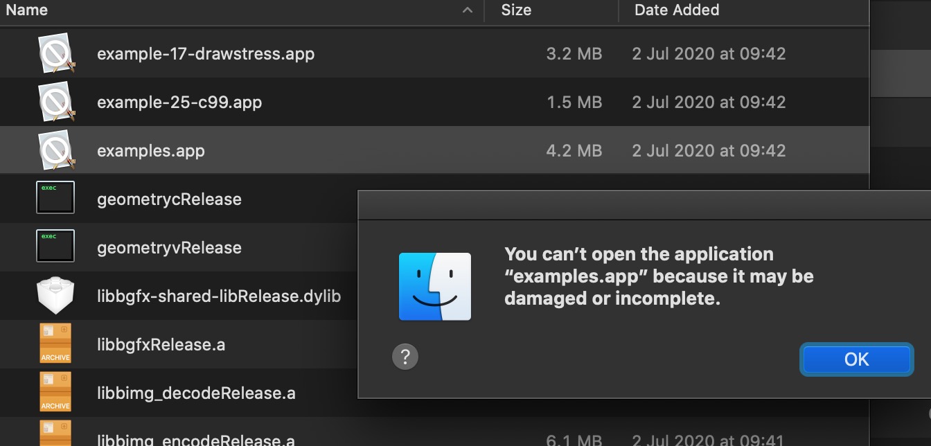 Can't run the example app on macos · Issue #2190 · bkaradzic/bgfx · GitHub