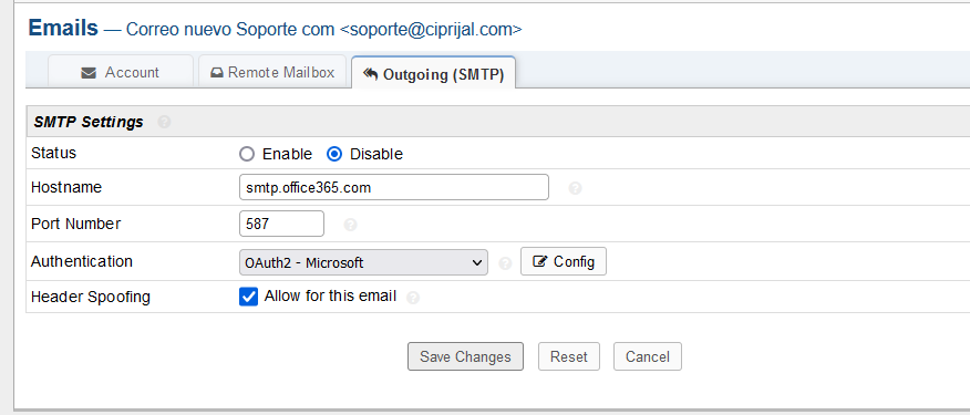 "This is a message in Mime Format" error when using external SMTP ...