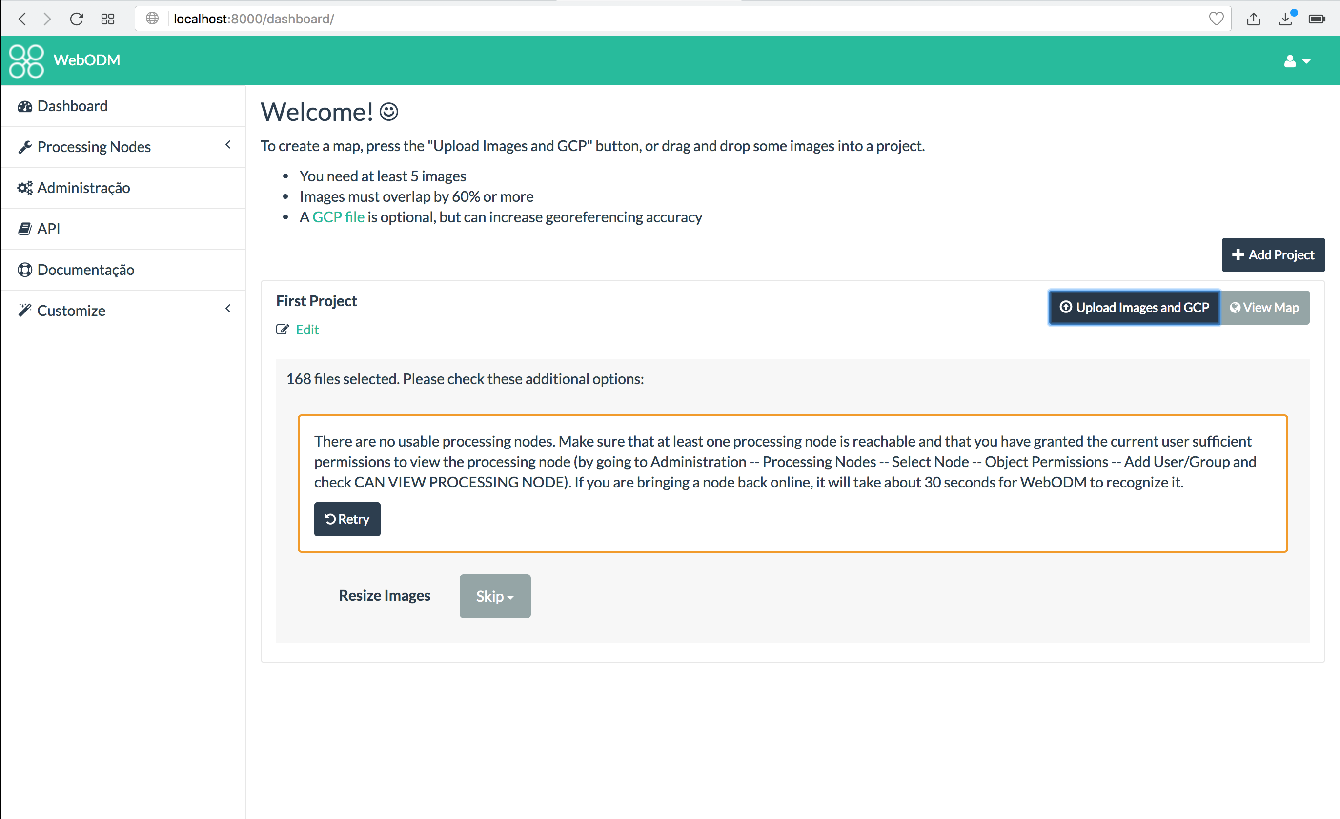 node-odm-1:3000 seems to be offline · Issue #374 · OpenDroneMap/WebODM · GitHub