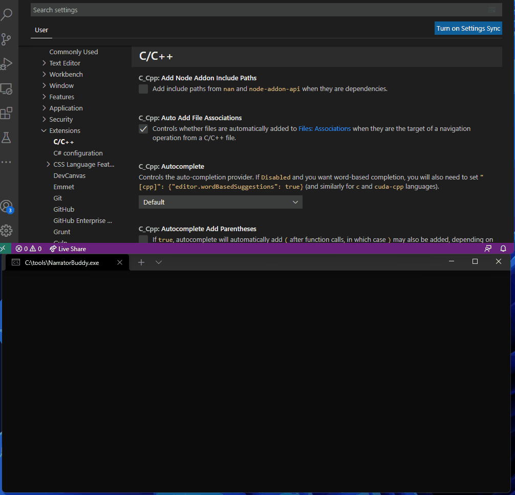 Screen reader reads extension's . at top of extension settings page ...