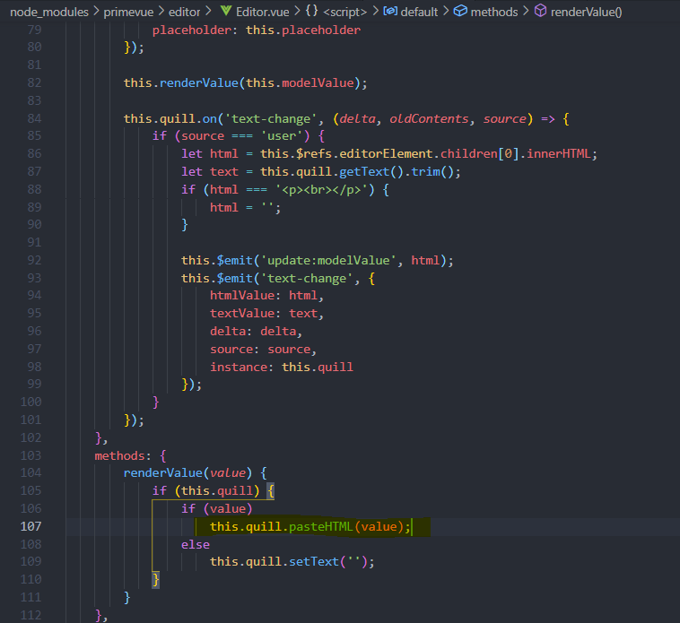 Primevue Editor Formating Problem · Issue 1673 · Primefaces Primevue · Github