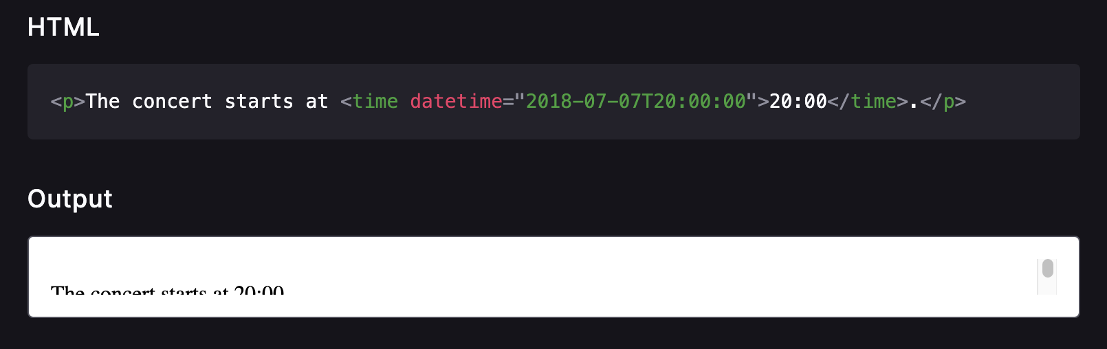 Bug: Output examples obscured by small scrolling region · Issue #13506 · mdn/content · GitHub