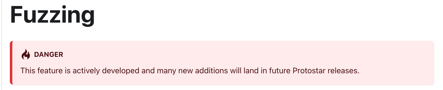 Remove unstable feature badge from fuzzing docs · Issue #1021 · software-mansion/protostar · GitHub