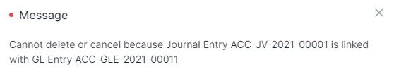 Cannot Delete Journal Entry because it does not cascade to GL Entry · Issue #25642 · frappe ...