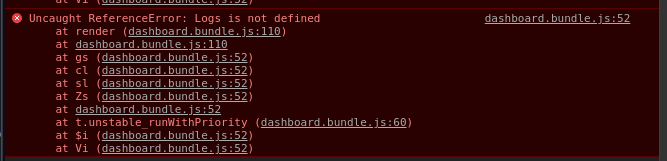 Dashboard > Logs are broken · Issue #53 · MoralisWeb3/issue-tracker · GitHub