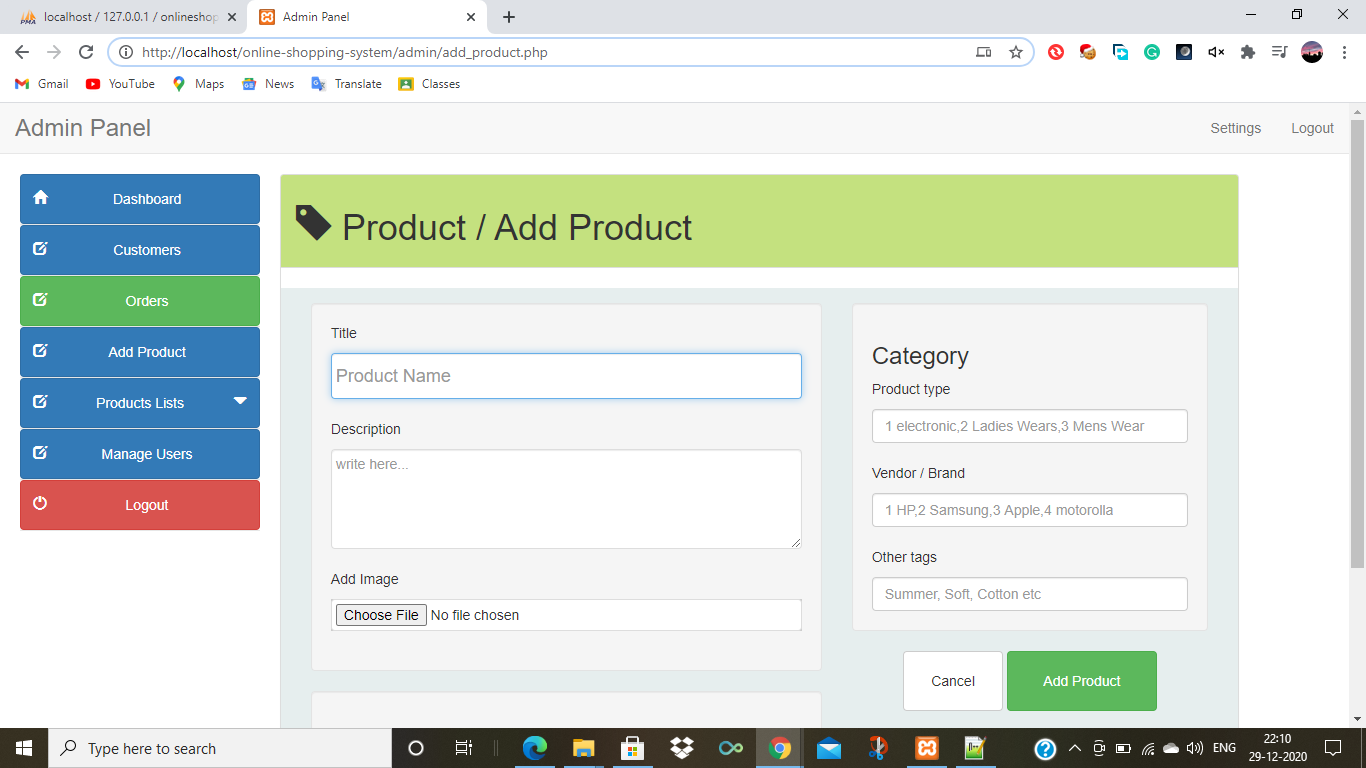 GitHub - mehulk99/Online-Shopping-System: An E-commerce website with ...