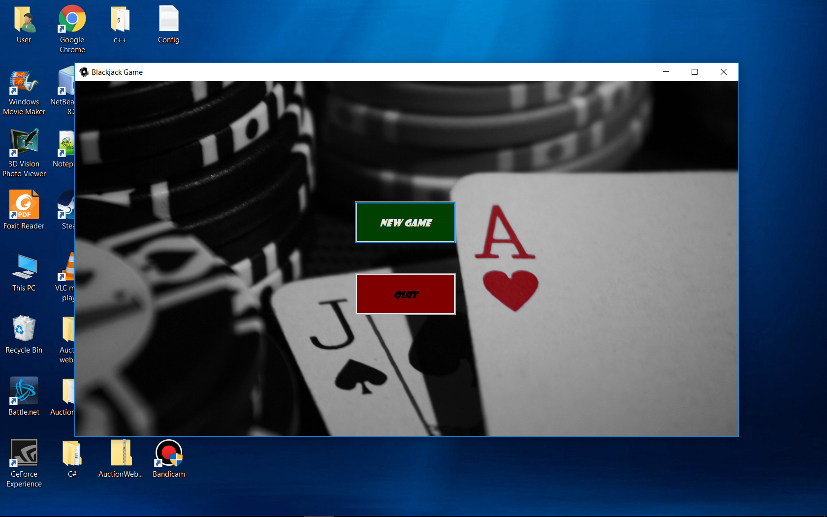 GitHub - qmudge/Black-jack-game: Desktop application developed in Visual Studio