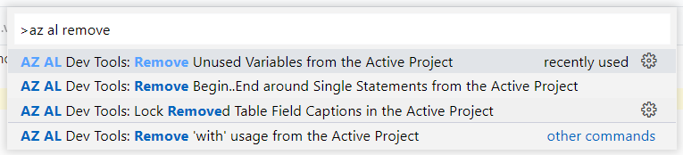 Command Palette does not display all available commands once you run "Fix Identifiers and ...