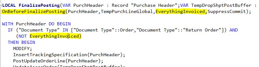 [Event Request] Codeunit 80/90: Issue 1338 not solved as expected ...