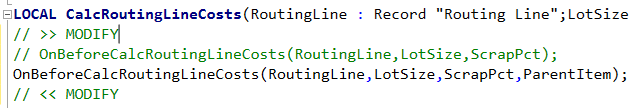 [Event Change Request] Codeunit 5870 - OnBeforeCalcRoutingLineCosts vs. ParentItem · Issue #3159 ...