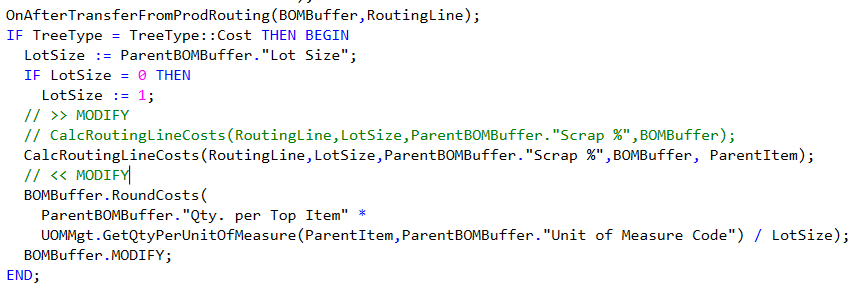 [Event Change Request] Codeunit 5870 - OnBeforeCalcRoutingLineCosts vs. ParentItem · Issue #3159 ...