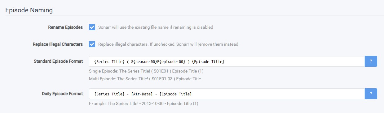 Renaming Series with the standard naming convention (S{season:00}E{episode:00}) produces error ...